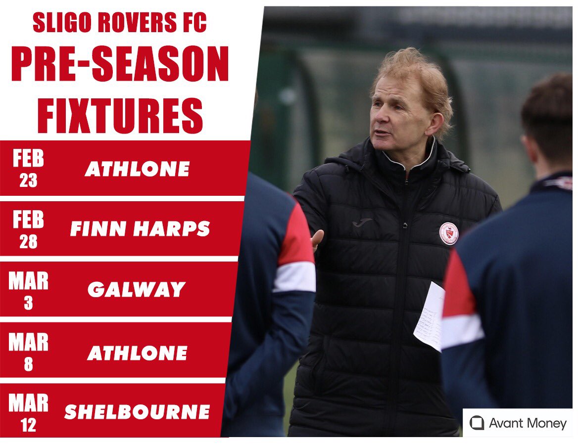 Pre-season schedule confirmed – Sligo Rovers