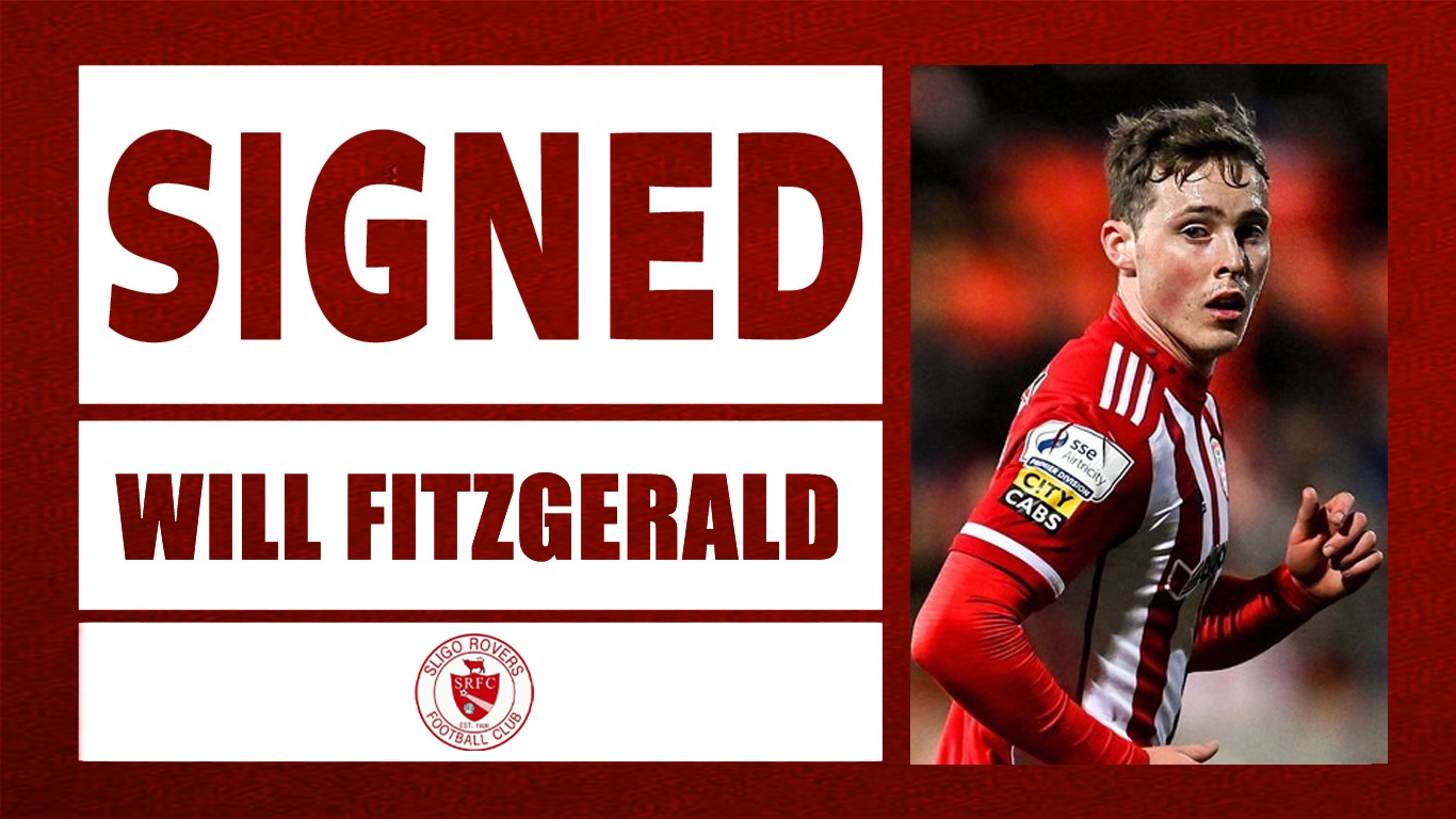 Will Fitzgerald signs for Sligo Rovers – Sligo Rovers