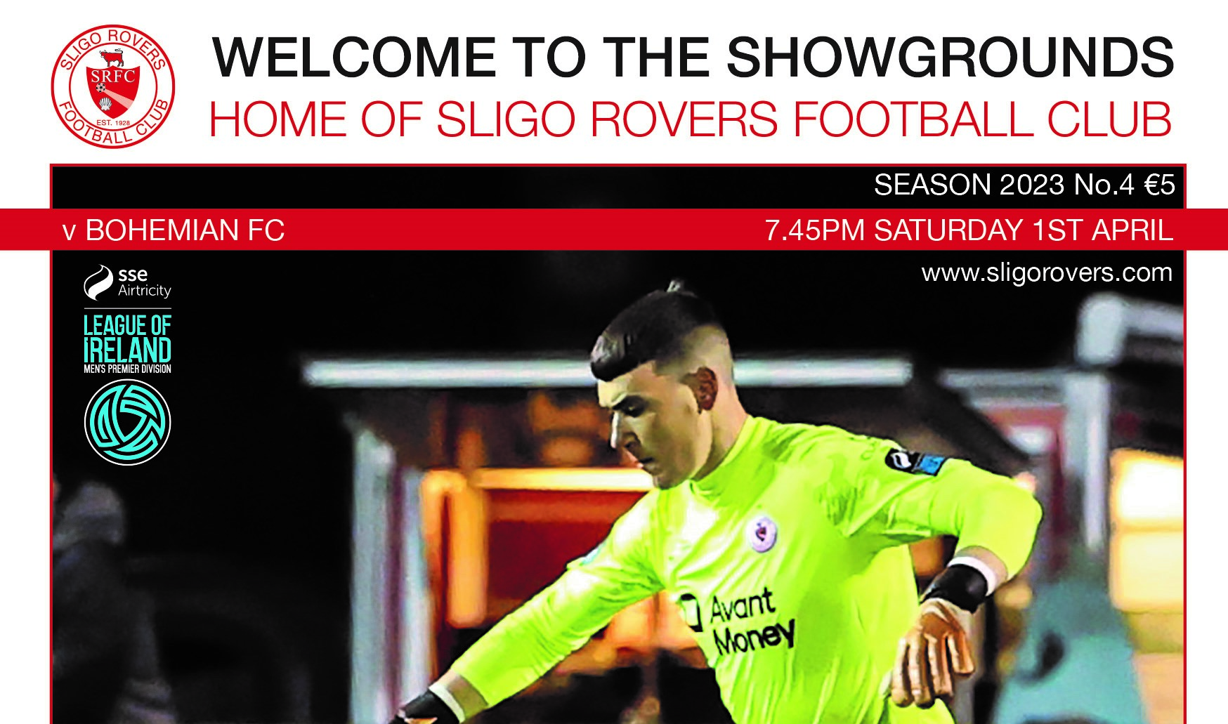 Match Programme – Bohemians – Sligo Rovers