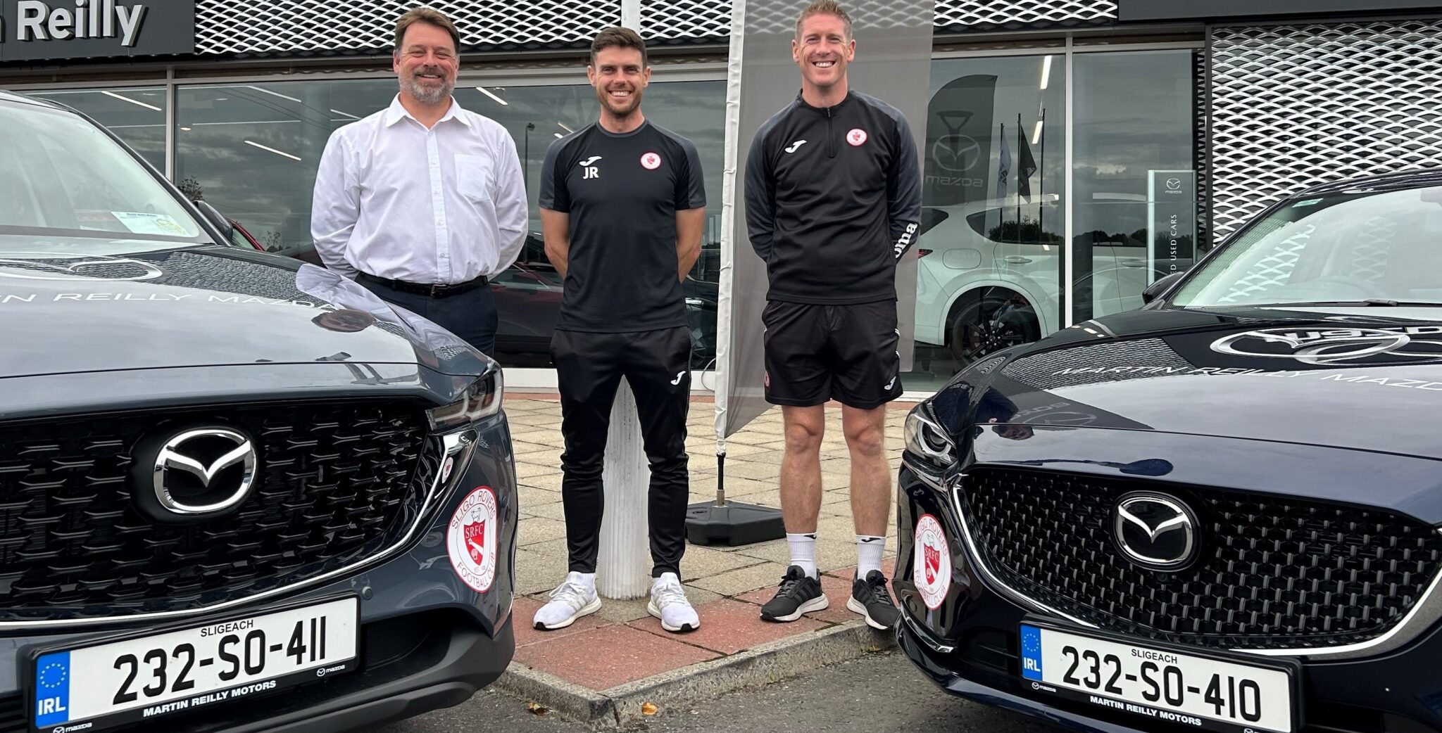 Transport Partners Martin Reilly Motors handover new fleet – Sligo Rovers